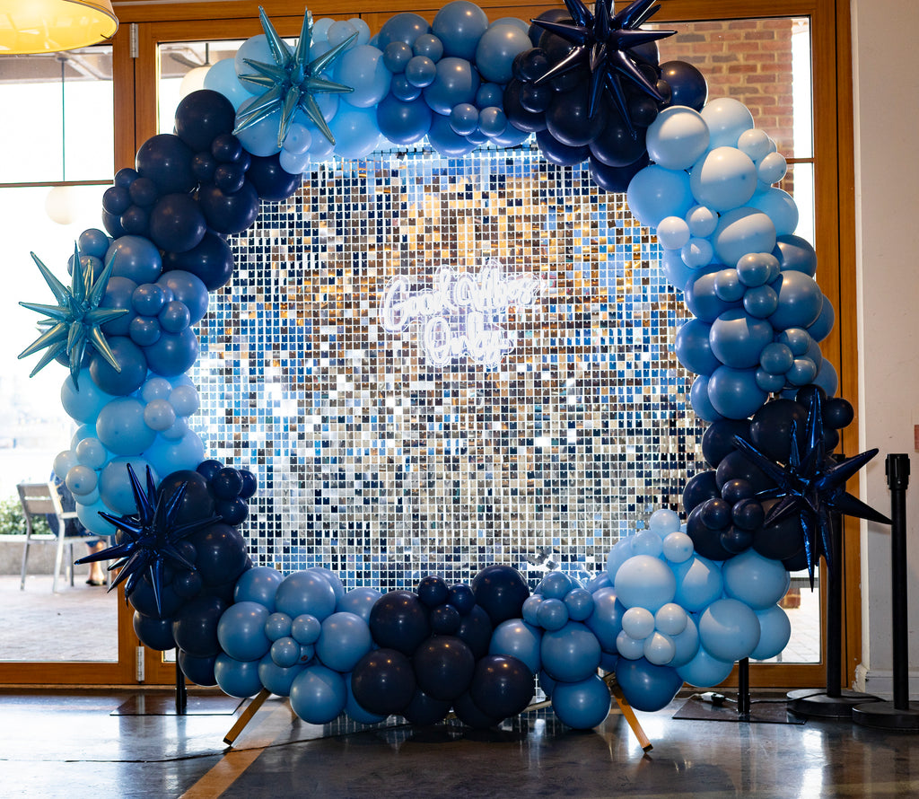 Gold Balloon Hoop Rental with Balloon Garland | Servicing Virginia ...