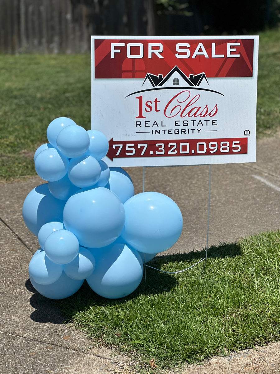 Mini Balloon Garlands for For Sale Signs, Contractor Signs, Open House ...